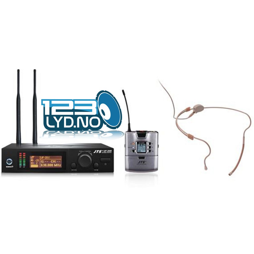 Bøyle mikrofon trådløs enkel med mottaker og beltepack